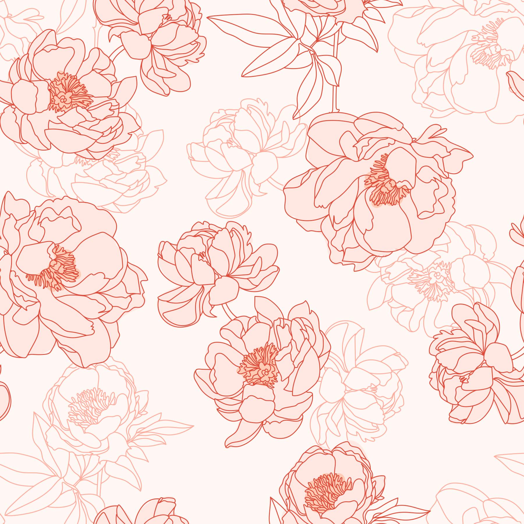 Peach & Coral Wallpapers | Tomono Store